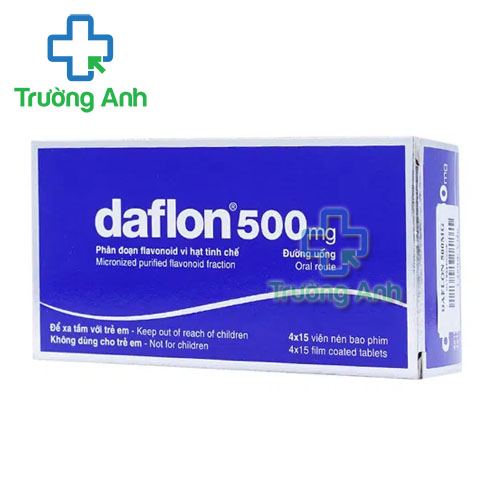 Thuốc Daflon 500Mg - Hộp 4 vỉ x 15 viên