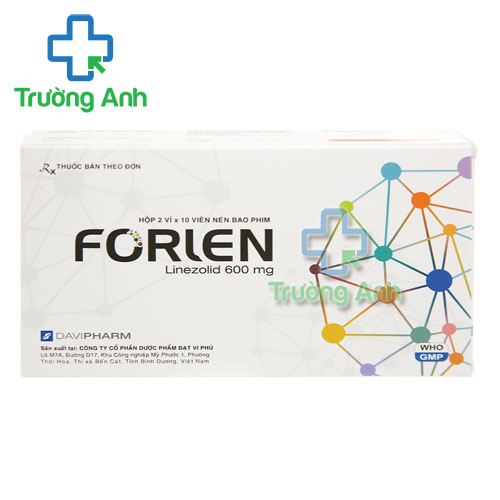Thuốc Forlen 600M - Hộp 2 vỉ x 10 viên nén bao phim