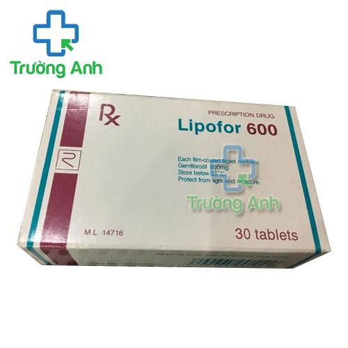 Thuốc Lipofor 600Mg - Hộp 3 vỉ x 10 viên
