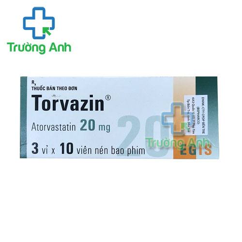 Thuốc Torvazin 20Mg - Hộp 3 vỉ x 10 viên
