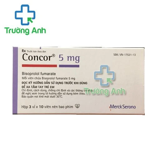 Thuốc Concor 5Mg - Hộp 3 vỉ x 10 viên