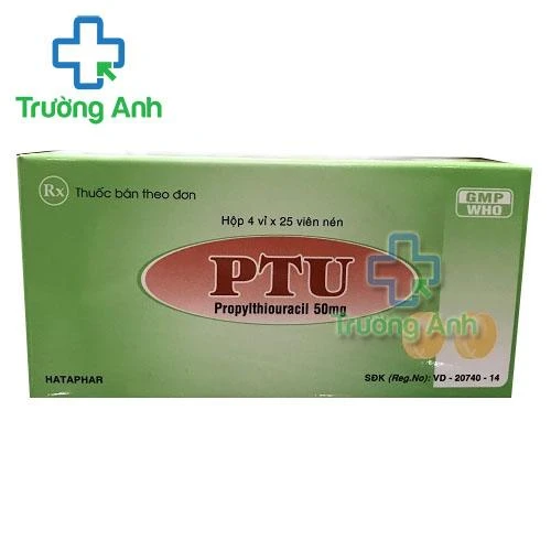 Thuốc Ptu 50Mg Hataphar - Hộp 4 vỉ x 25 viên