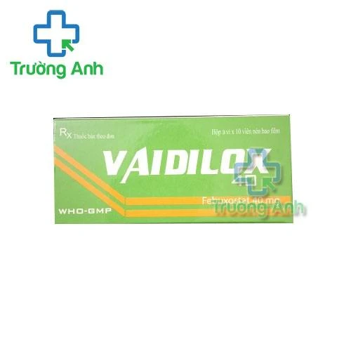 Thuốc Vaidilox 40Mg - Hộp 3 vỉ x 10 viên